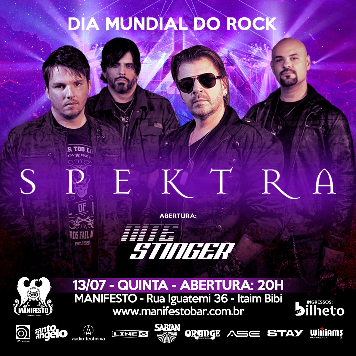 Manifesto celebra o Dia Mundial do Rock com grande festa e show das ...